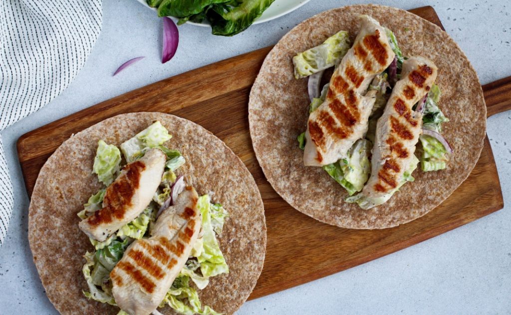 Wraps César au dindon grillé – Pensez Dindon