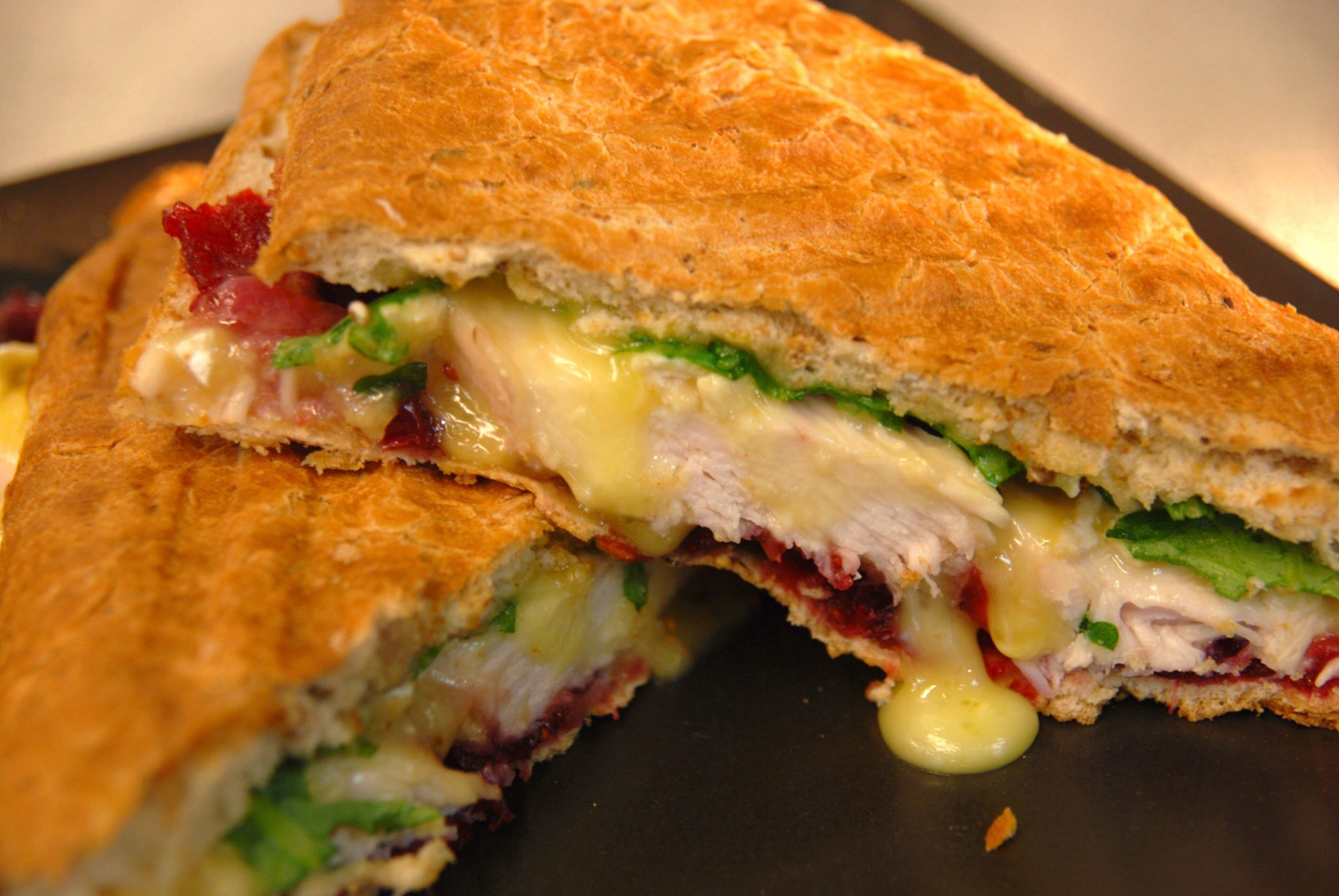 Turkey, Brie & Cranberry Panini – Think Turkey